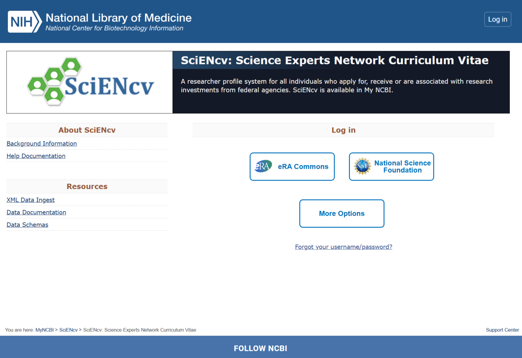 SciENcv - Research Administration and Development
